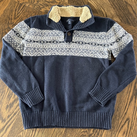 GAP | Other | Gap 2 Boys Sweater Navy Collar 3 Button | Poshmark